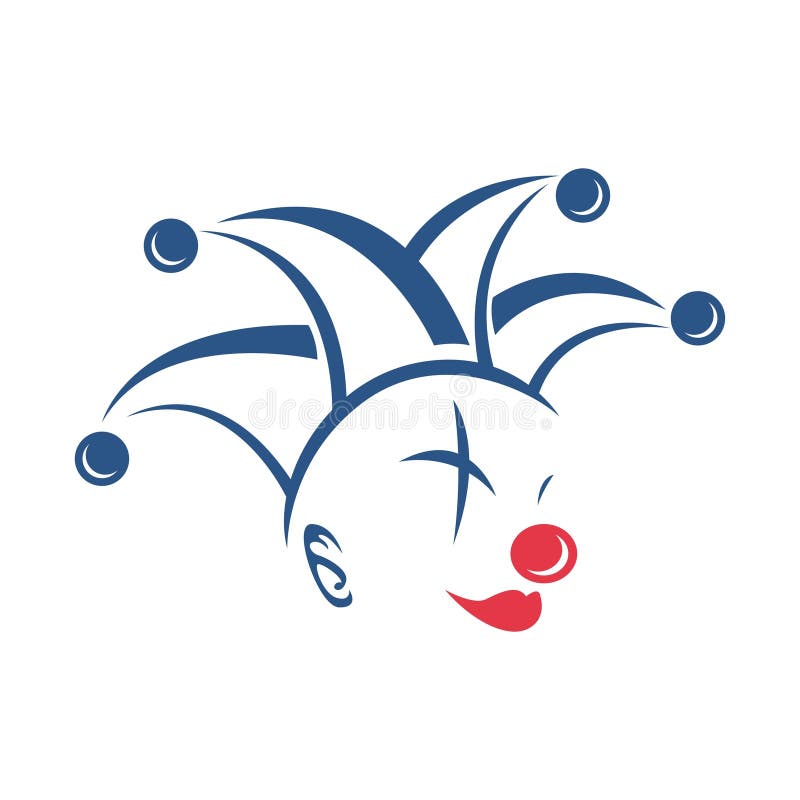 Clown logo icon design stock vector. Illustration of humor - 379573150