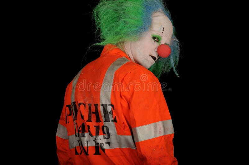 Scary Clown 2 stock illustration. Illustration of intense - 24650731