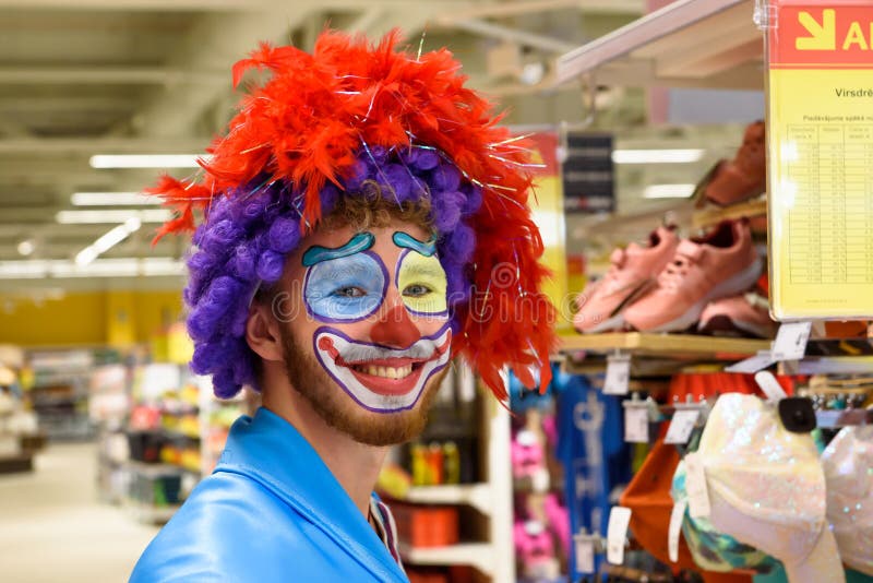 Clown, during Maxima Supermarket Opening Editorial Photography - Image ...