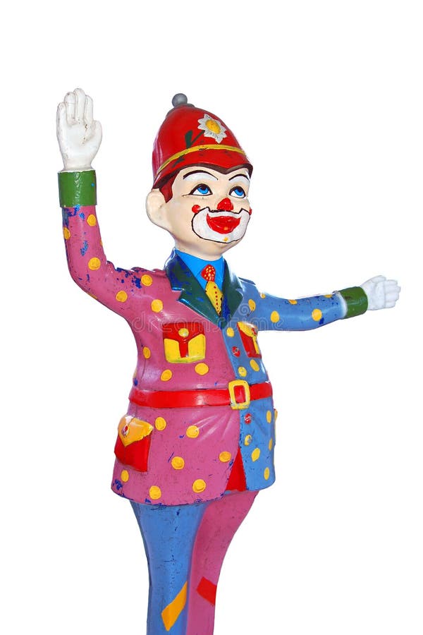 Clown Police stock photo. Image of left, isolated, figure - 12081352