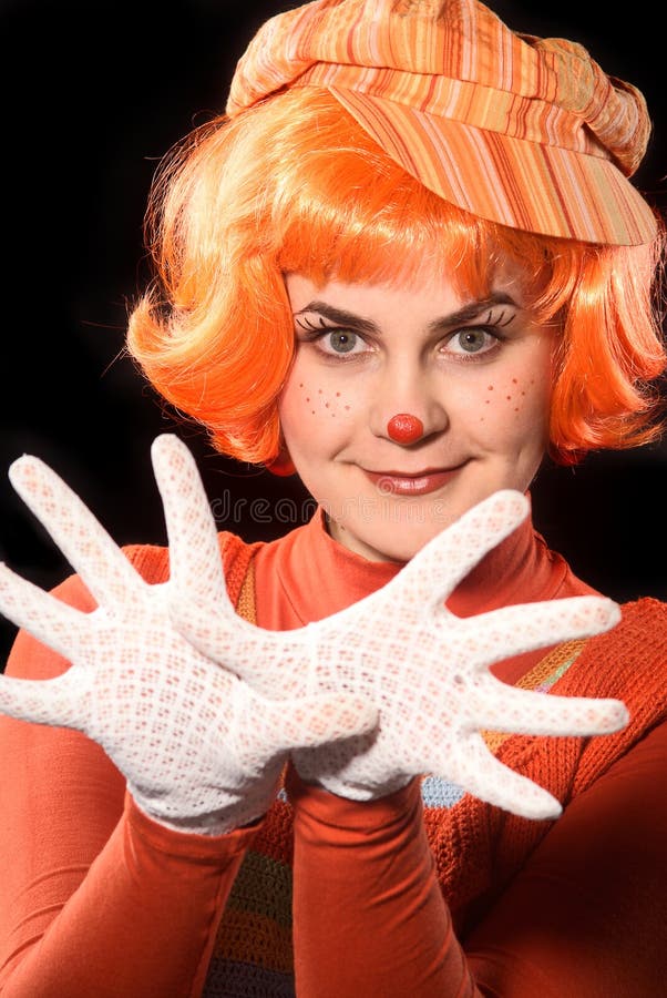 Clown s hands stock image. Image of smiling, mime, hairs - 12625443