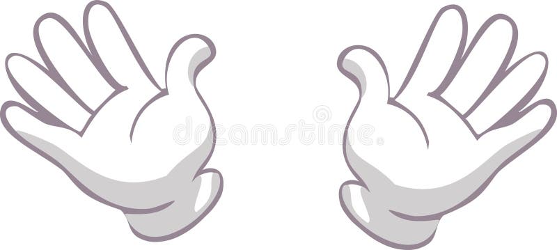 Clown S Hands in White Gloves Stock Illustration - Illustration of ...