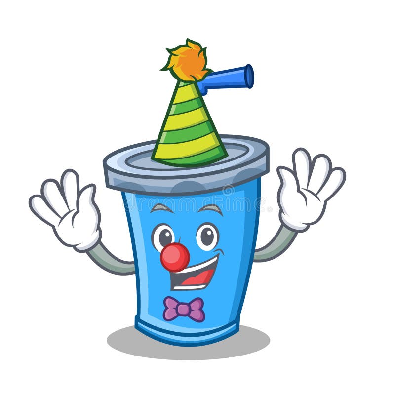 Clown Soda Drink Character Cartoon Stock Vector - Illustration of ...