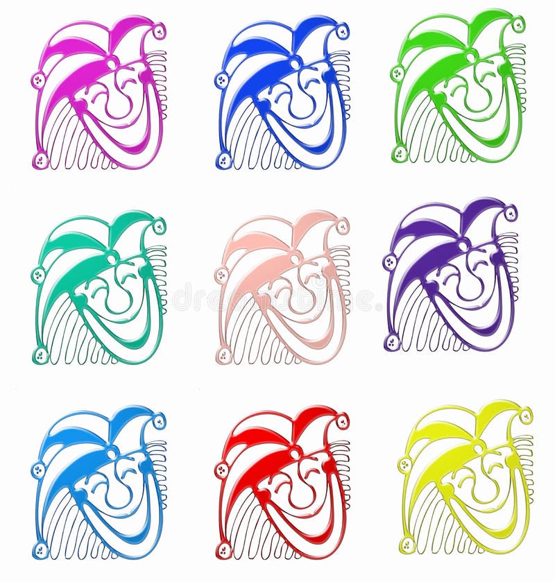 Clown symbols stock illustration. Illustration of cheer - 7191665