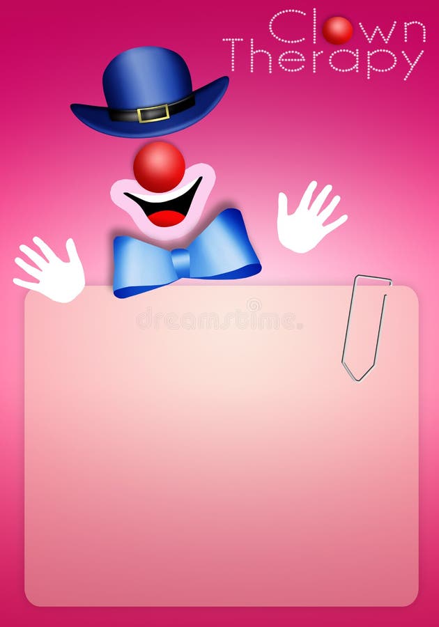 Clown Therapy stock illustration. Illustration of nose - 35408468