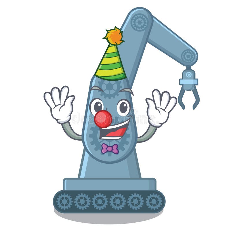 Clown Toy Mechatronic Robot Arm Cartoon Shape Stock Vector ...