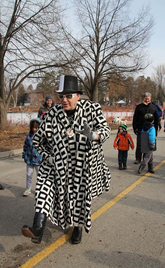 Clown at Winter Carnival editorial photo. Image of north - 66324331