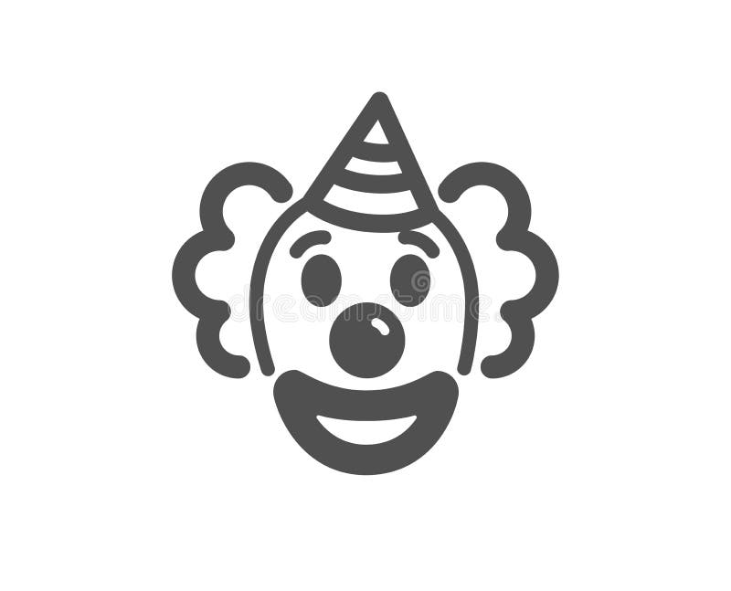 Clownpictogram Pretpark Funnyman Teken Vector Vector Illustratie ...