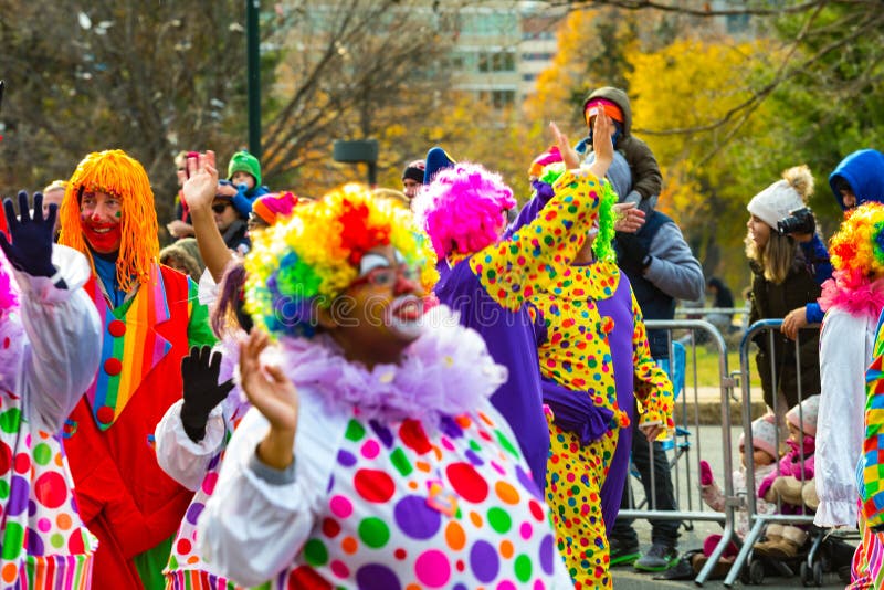 Clowns in Philly Parade editorial photo. Image of thanksgiving - 81214616