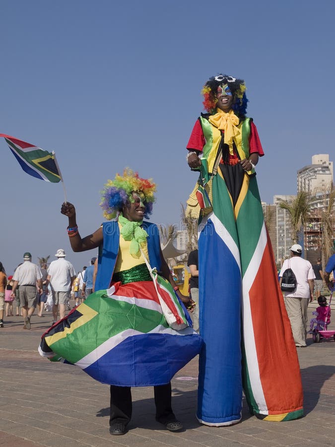 Clowns in South African Flags Editorial Photography - Image of indian ...