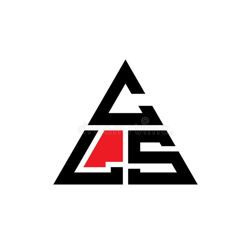 CLS Triangle Letter Logo Design with Triangle Shape. CLS Triangle Logo ...