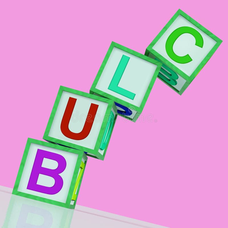 Club Blocks Show Organization Association Stock Illustration ...