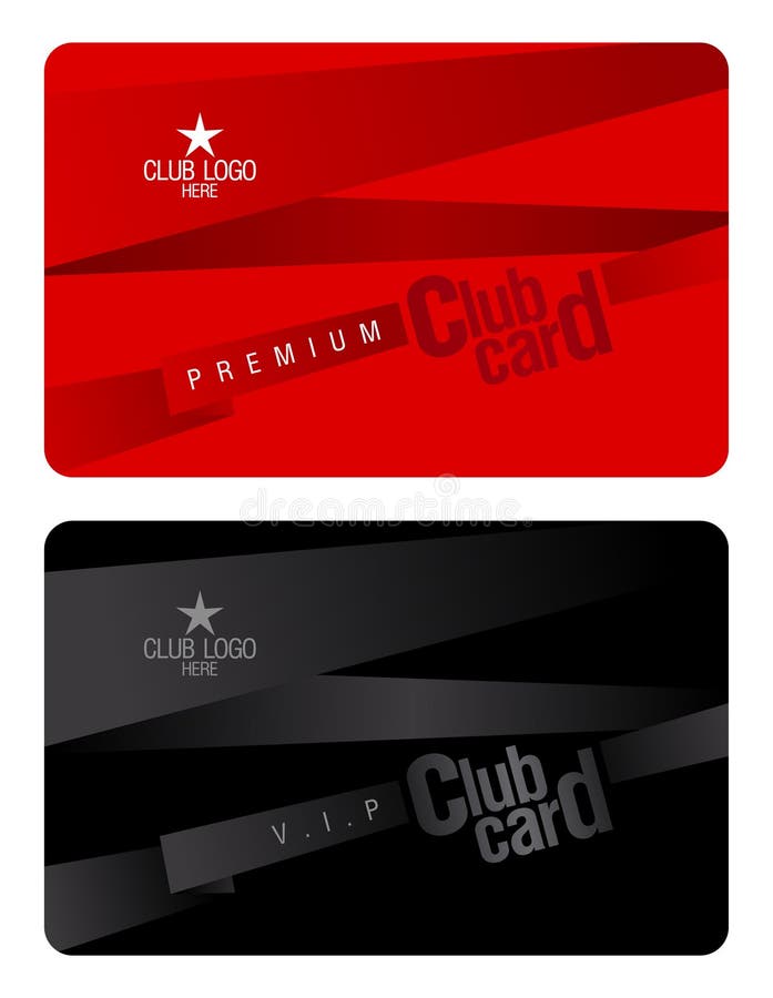 Club card design template. stock vector. Illustration of expensive ...