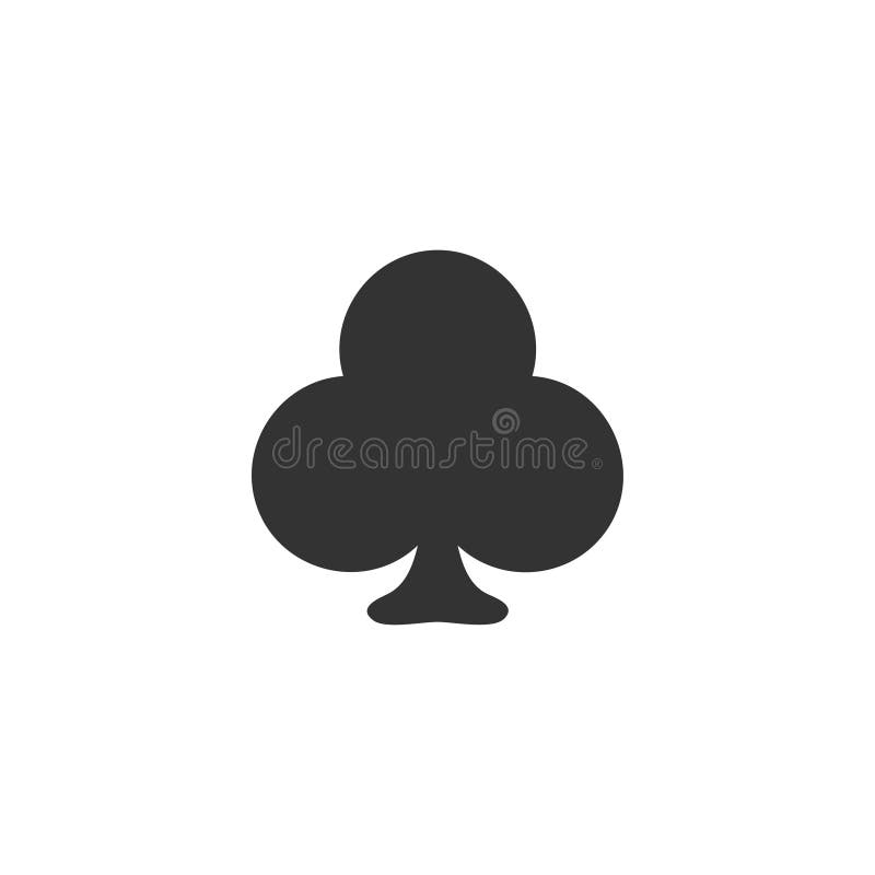 Club card icon flat stock vector. Illustration of card - 136185239