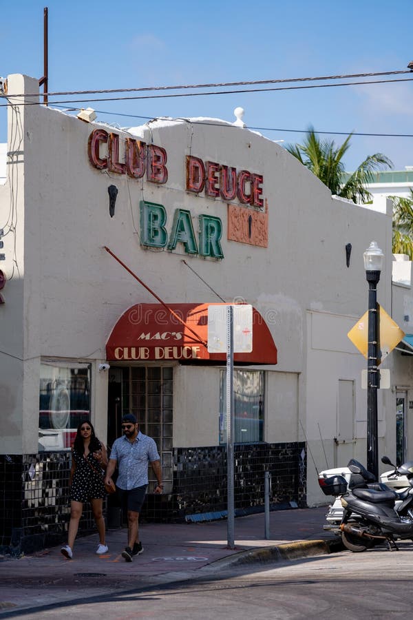 Club Deuce Bar Miami Beach FL Editorial Photography - Image of dade ...