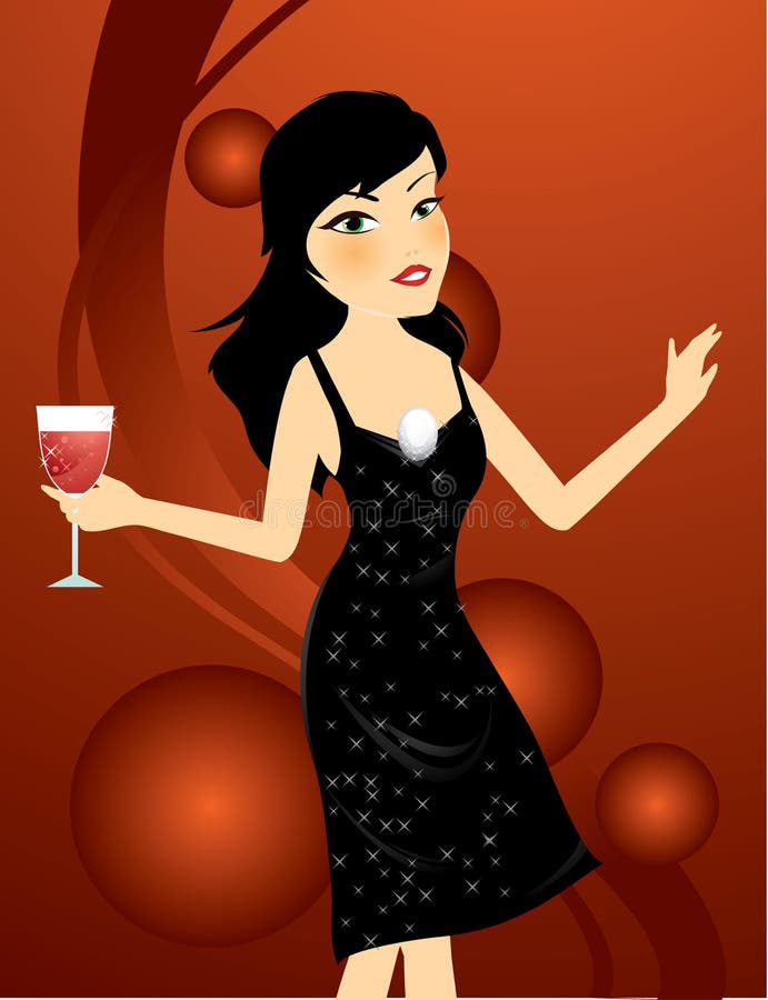 Rock star girl stock vector. Illustration of beauty, motion - 11109726