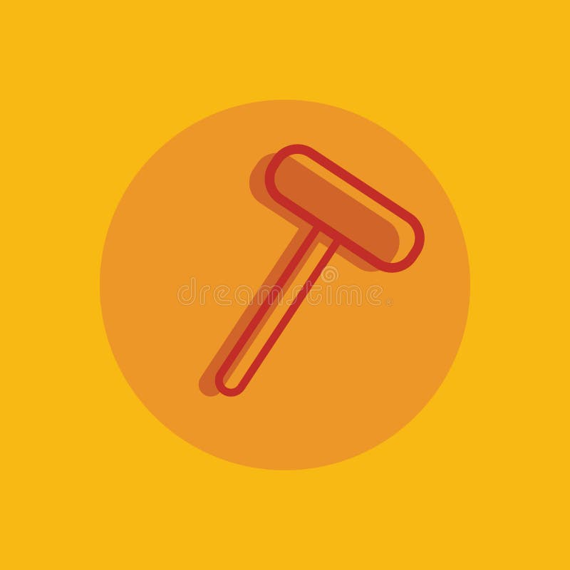 Club Hammer. Vector Illustration Decorative Design Stock Vector ...