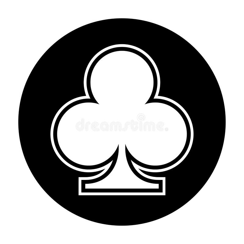 Club Icon Black and White Vector Illustration Stock Vector ...