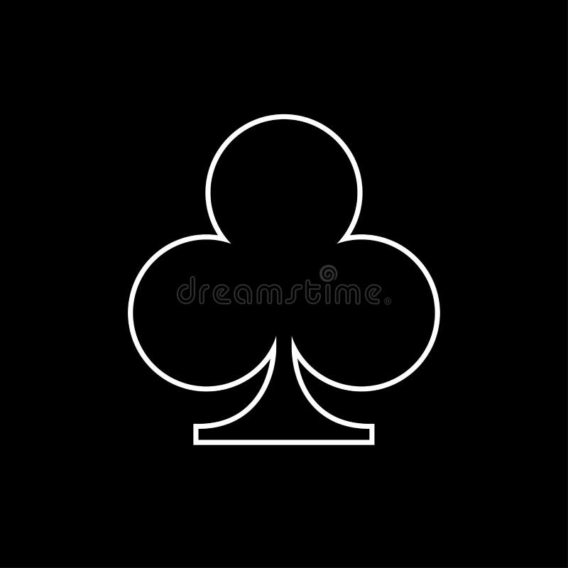 Club Icon Black and White Vector Illustration Stock Vector ...