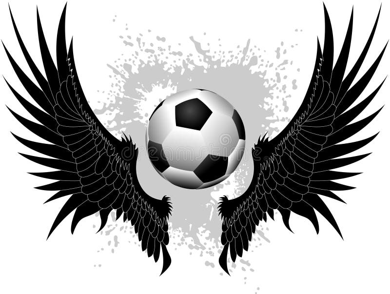 Soccer angel banner stock vector. Illustration of passion - 24325561