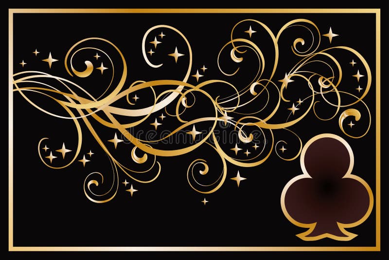 Club poker banner stock vector. Illustration of flower - 41800914