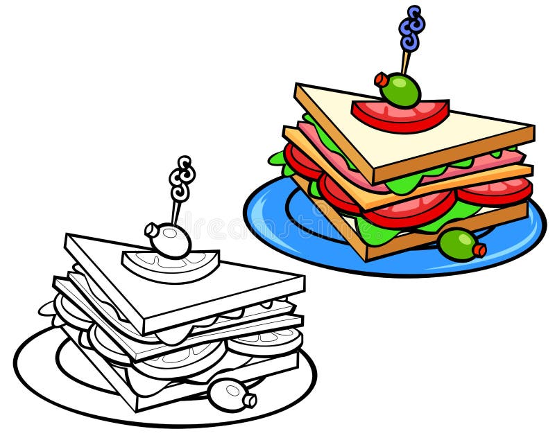 Club Sandwich Stock Illustrations – 2,945 Club Sandwich Stock ...