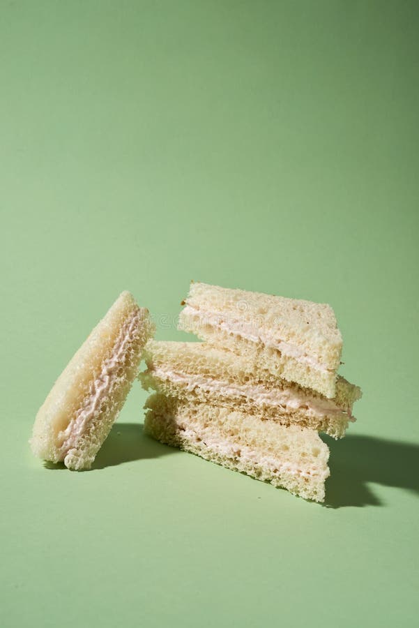 Club Sandwich with Fish Paste Stock Photo - Image of lunch, toast ...