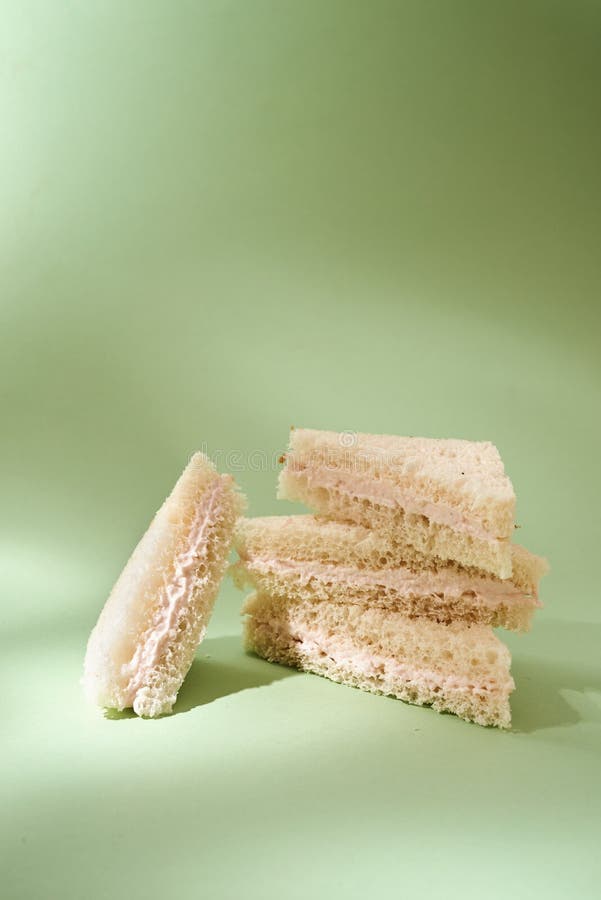 Club Sandwich with Fish Paste Stock Photo - Image of fish, clubsandwich ...