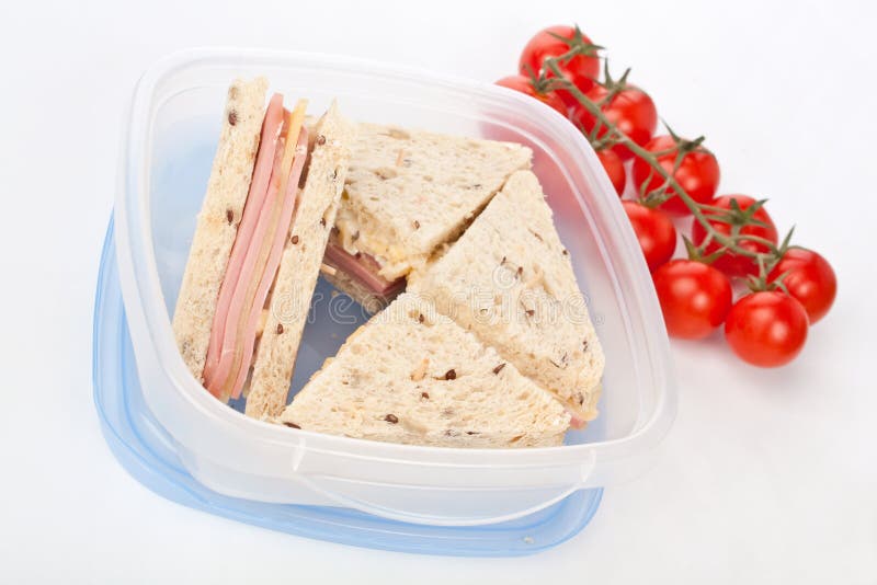 Club Sandwiches with Ham and Cheese Stock Photo - Image of club, meat ...