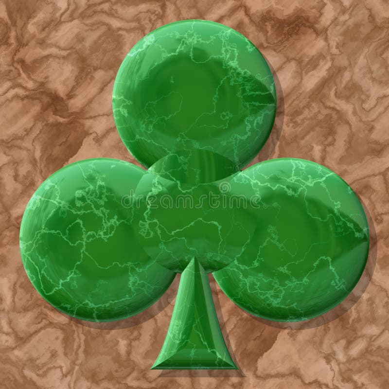 Club Shape Frame with Seamless Generated Texture Stock Illustration ...