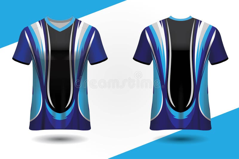 Club Shirt Design Vector. Uniform Front and Back View. Stock Vector ...