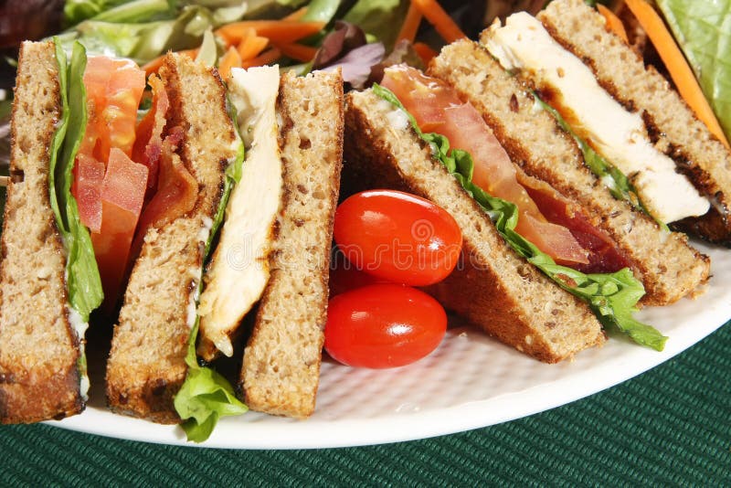Clubhouse sandwich stock photo. Image of chicken, close - 13237474