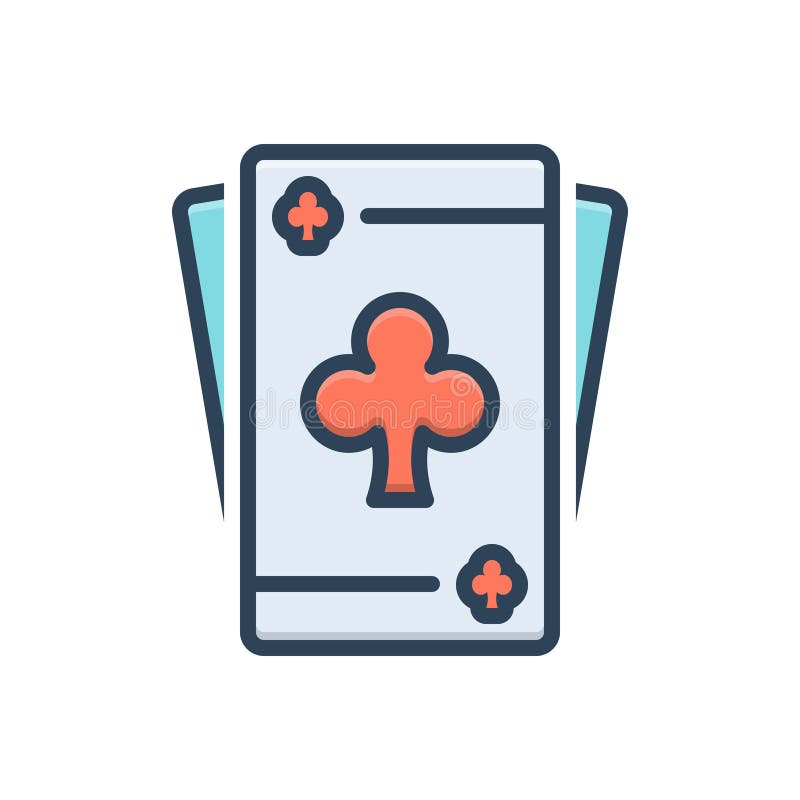 Color Illustration Icon for Clubs, Card and Game Stock Vector ...