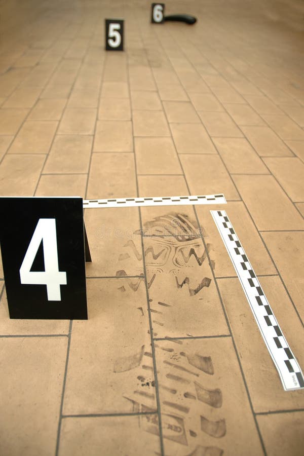 Clue stock image. Image of isolated, forensic, footprint - 11937653