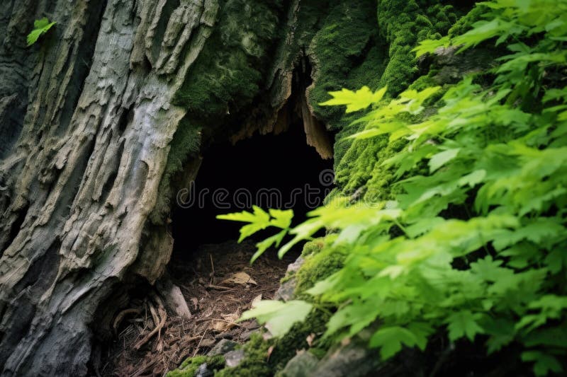 Clue Hidden Inside a Hollow Tree Stock Photo - Image of puzzle ...