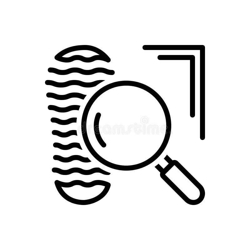 Black Line Icon for Clue, Proof and Footprint Stock Vector ...