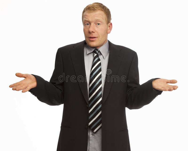 Business Man Shrug stock image. Image of business, young - 268523