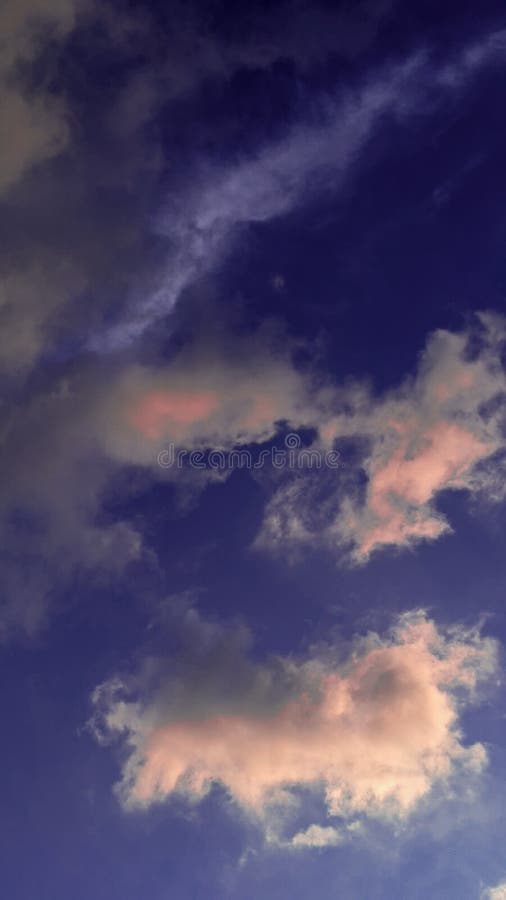 Clumps of Clouds in the Afternoon Stock Photo - Image of light ...