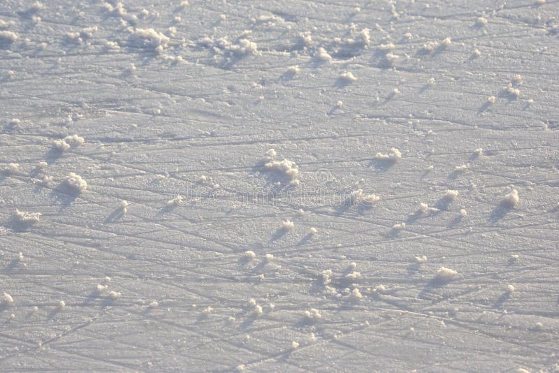 Clumps of snow on the ice stock image. Image of abstract - 238813077
