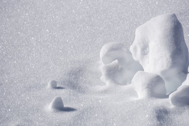 Clumps of Snow after Clearing the Footpath Stock Photo - Image of ...