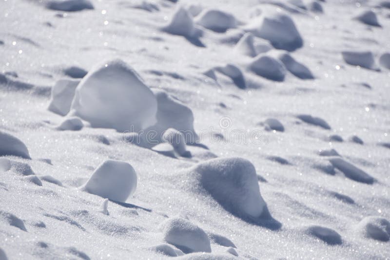 Clumps of Snow after Clearing the Footpath Stock Photo - Image of ...