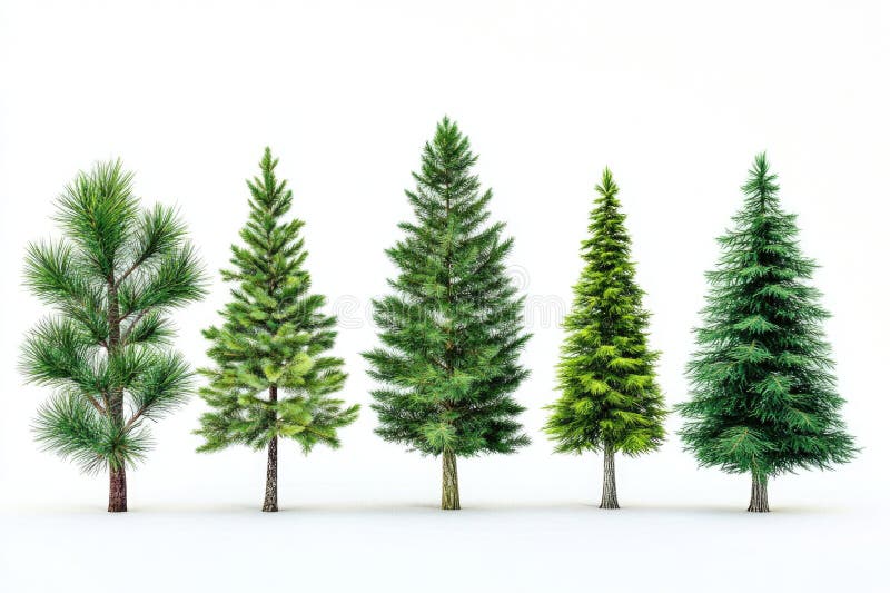 A Cluster of Adjacent Trees, Standing Close Together in a Natural ...