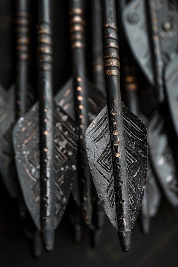 A Cluster of Arrows Photographed in Close-up Stock Photo - Image of ...