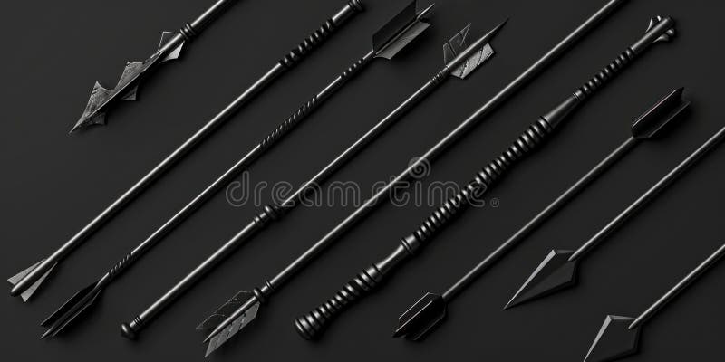 A Cluster of Arrows Placed beside Each Other, Suitable for Use in ...