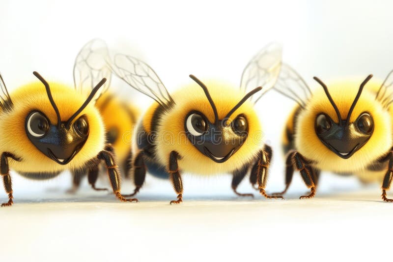 A Cluster of Bees Standing Shoulder To Shoulder, Perhaps Preparing for ...