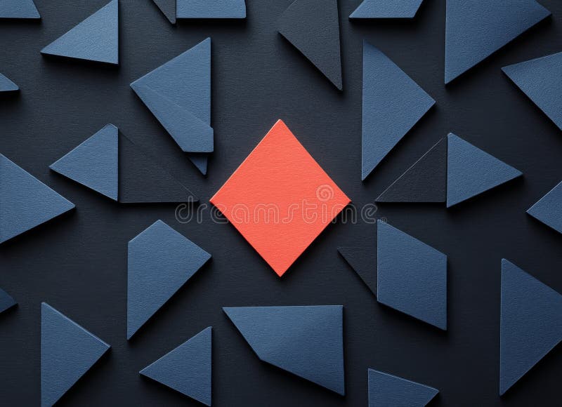 A Cluster of Blue Arrows Points Upward, with One Notable Red Arrow ...