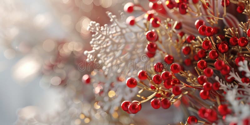 A Cluster of Bright Red Berries Captured in a Tight Shot Stock Photo ...