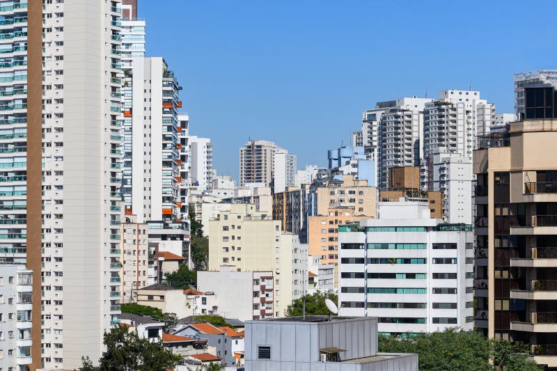 Cluster of Buildings in the City of Sao Paulo Editorial Stock Image ...
