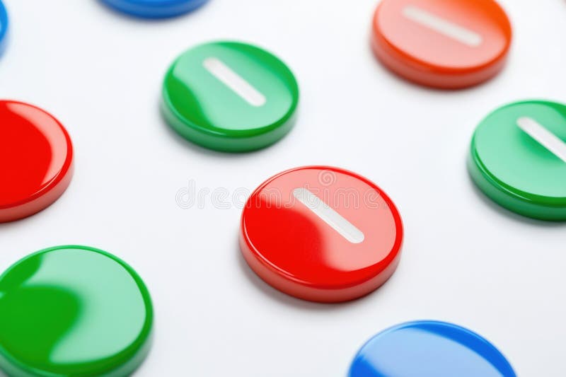 A Cluster of Buttons Captured Up Close Stock Image - Image of closeup ...