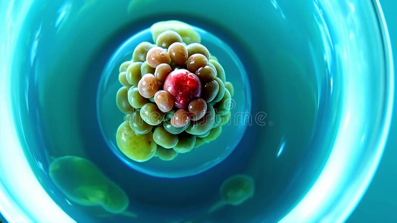 Morula Formation, Cells Dividing in Petri Dish Stock Footage - Video of ...